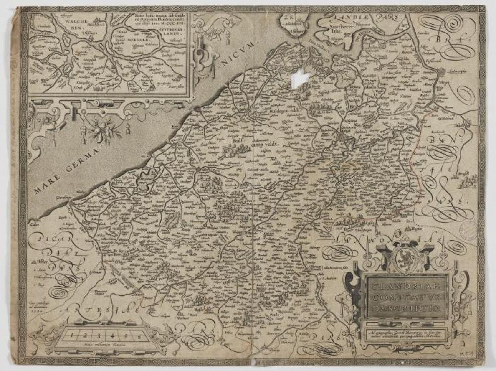 ErfgoedCel Waasland : Kaart of plan : Ortelius, Kaart van Vlaanderen [K ...