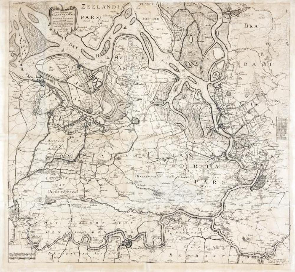 ErfgoedCel Waasland : Kaart of plan : Caerte figurative van 't lant van ...